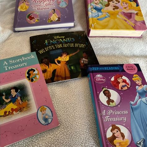 Disney Toys Five Disney Princess Storybooks Three Hardcover Two