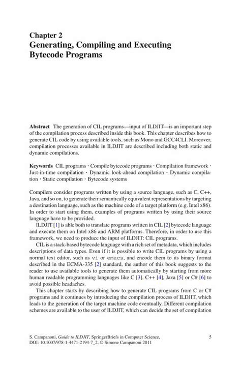 Pdf Chapter 2 Generating Compiling And Executing Bytecode · 6 2