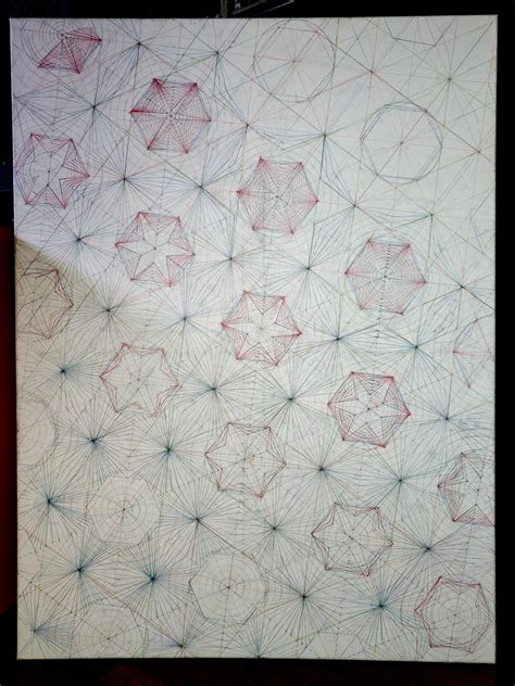 Mapping The Grid For A New Painting On Canvas OC R GeometryIsNeat