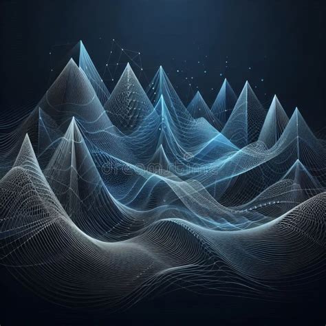 Geometric Waves A Flowing Design Of Triangular Waves That Mimic Stock