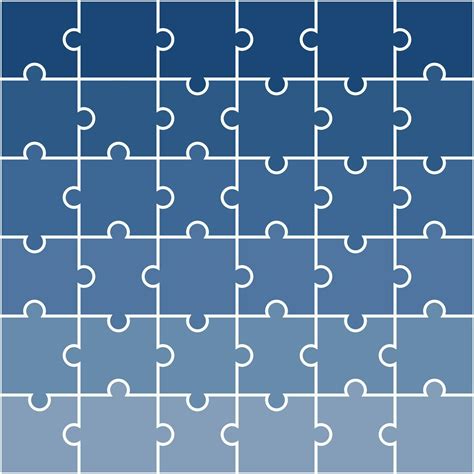 Navy Blue Shade Jigsaw Pattern Jigsaw Line Pattern Jigsaw Seamless Pattern Decorative