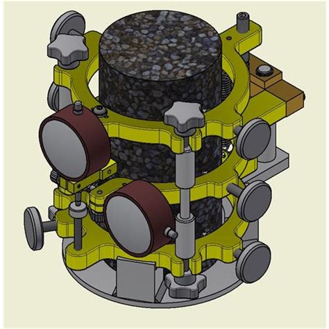 Compressometer Axial Assembly 100 X 200 Cylinders Material Civil Test Equipment