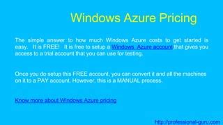 Introduction To Azure PPT