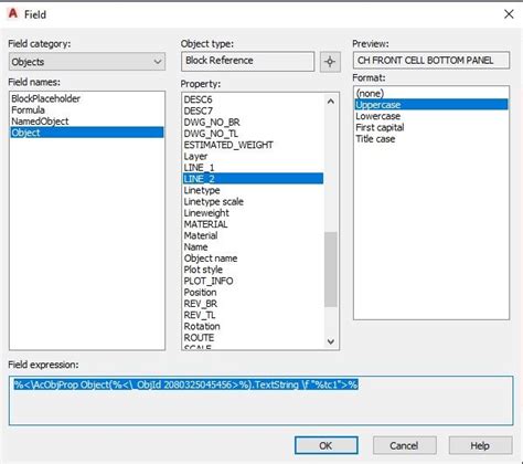 Expression To Pull Information From Block Into Bom Assembly Details