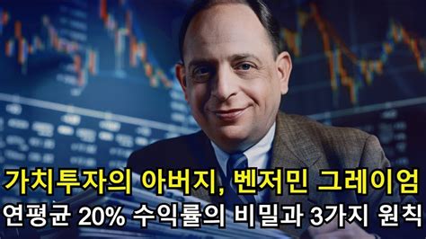 워런 버핏의 스승 벤저민 그레이엄 이야기 주식투자 이야기 Story Youtube