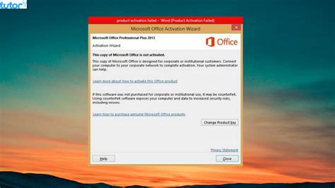 Begini Cara Mengatasi Product Activation Failed Microsoft Office 2019 Cek Di Sini Tutorly Id