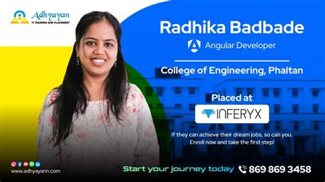 Successstory Placedatinferyx Angulardeveloper Careergrowth Itjobs Adhyayan It Training