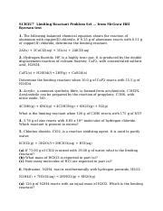 Limiting Reactant Practice Problems In Chemistry Course Hero