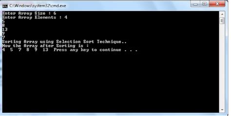 Selection Sorting Algorithm With Example And Program ~ Tutorialtpoint