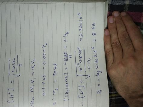 1. Calculate the pH the equivalence point during the titration of 0.1 M, 25 mL CH2COOH with 0.05 ...