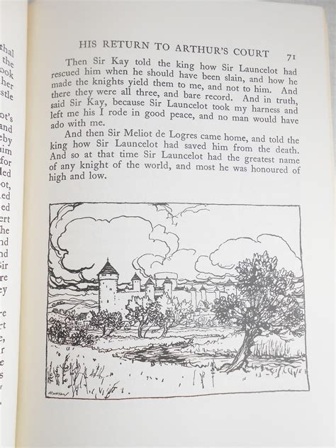 Romance King Arthur Knights Round Table Arthur Rackham Vintage Book