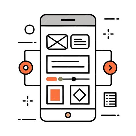 Clean And Detailed Mobile Wireframe Layouts On White Background For App Design Premium Ai