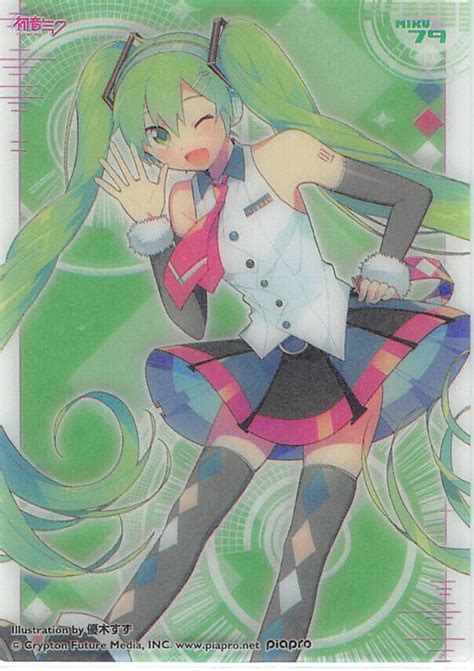 Vocaloid Hatsune Miku Trading Card Clear Card Collection Miku 79 Holo Miku Ebay Miku Hatsune