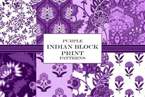 Purple Bohemian Patterns Indian Style Graphic By Rachelfeldberg7
