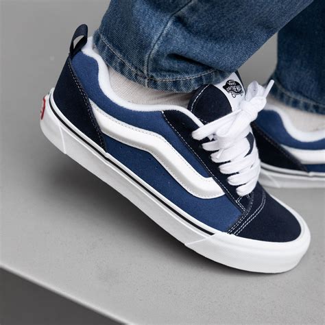 Vans Vault Knu Skool Navy True White Outfits