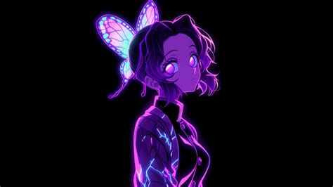 Shinobu Kocho Wallpaper 4k Colorful Art Amoled 5k