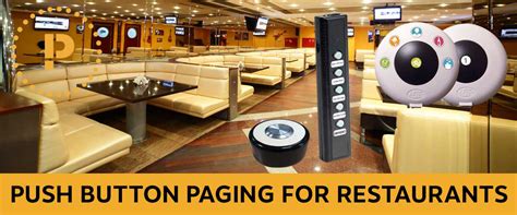 Restaurants Push Button Paging Systems Solutions LRS UK