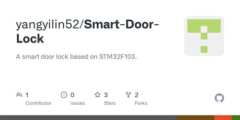 GitHub Yangyilin Smart Door Lock A Smart Door Lock Based On STM F