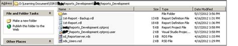 how to rename a ssrs report project solution