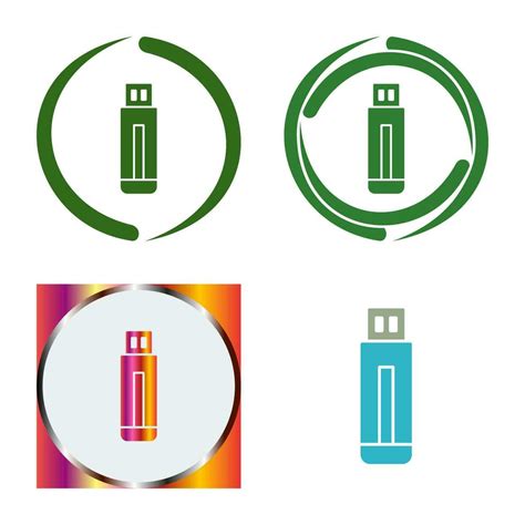 Usb Drive Vector Icon Vector Art At Vecteezy