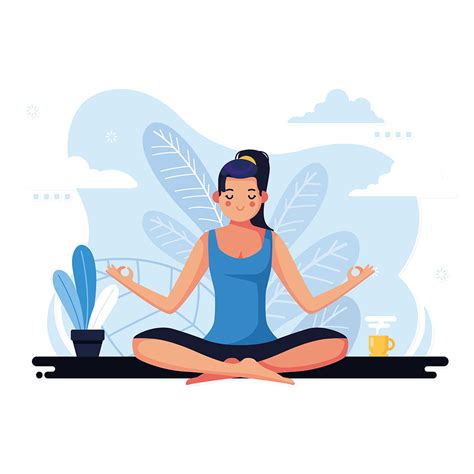 Sticker Meditation Flat Stickers Zen Stickerdecofr