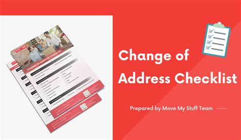 Change of Address Checklist 2024 (Printable PDF)