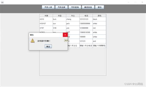 基于java swing mysql实现汽车信息管理系统（含课程报告） 汽车信息管理系统示例 csdn博客