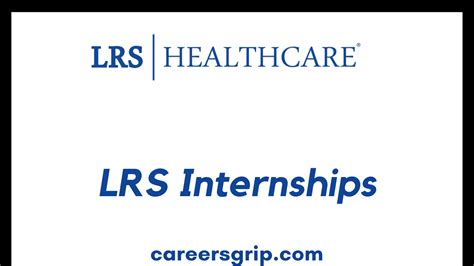 Lrs Internship 2025 Paid Internship Careers Grip