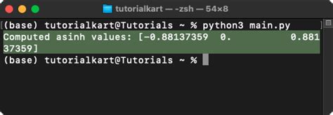 Numpy Asinh Inverse Hyperbolic Sine