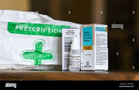 Prescription Timolol Eye Drops For Treatment Of High Pressure Inside