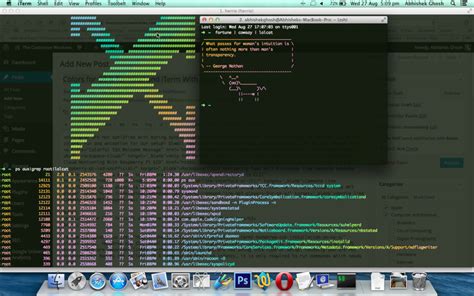 colors for os x terminal and iterm with lolcat