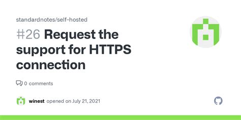 Request The Support For HTTPS Connection Issue Standardnotes Self Hosted GitHub