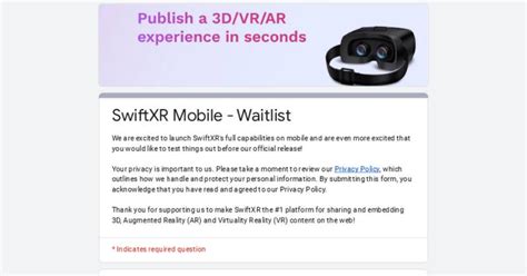 swiftxr on linkedin swiftxr mobile waitlist