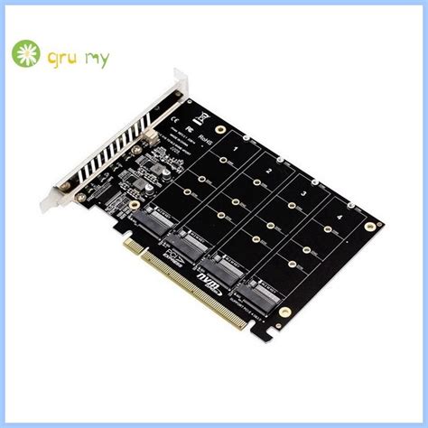Hard Disk Expansion Card NVME Protocol Disk Array Card Mainboard PCI E16X Slot To 4 NVME Solid