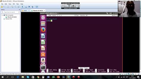 como crear un script basico en ubuntu youtube