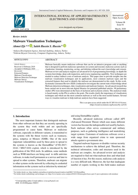 PDF Malware Visualization Techniques