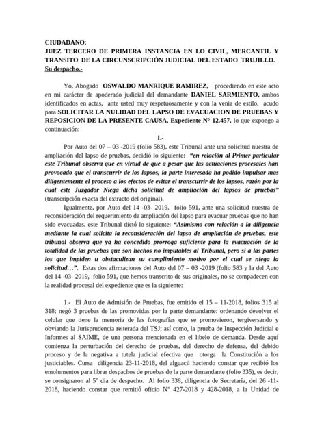 Consignacion De Documentos Pdf