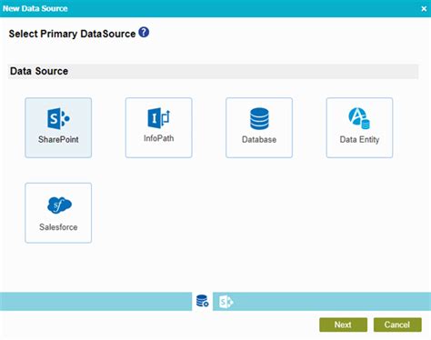 Select Primary Data Source