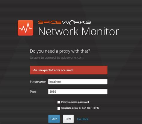 Unable To Connect Spicework Network Spiceworks Support Spiceworks