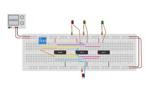 Circuit Design Demultiplexer Tinkercad