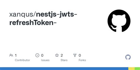 Github Xanqusnestjs Jwts Refreshtoken