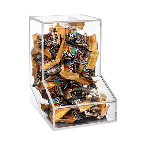 Simplyimagine Acrylic Candy Dispenser Bin With 2 Lids For Bulk Candy