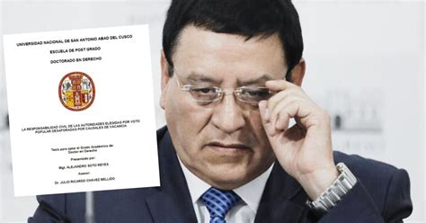 Decano De La Unsaac Presentó Denuncia Contra Alejandro Soto Por Irregularidades En Tesis De