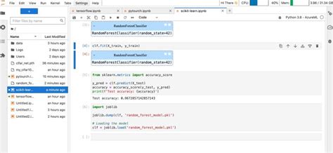 Ml Frameworks Azure Ai Ml Tensorflow Pytorch Scikit Microsoft
