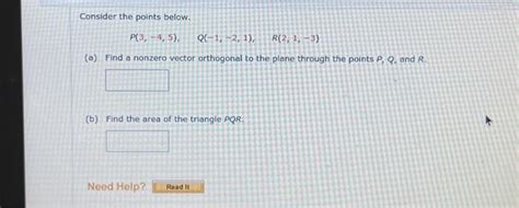 solved consider the points below p 3 4 5 q 1 2 1