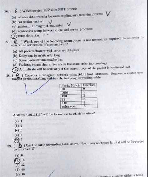 Solved 36 Which Service Does Tcp Not Provide A Reliable Data