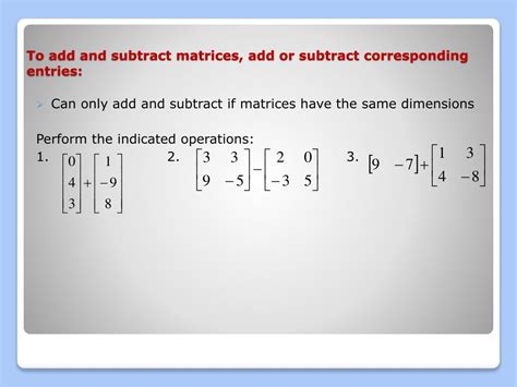 Ppt 41 Matrix Operations Powerpoint Presentation Free Download