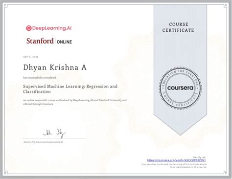 Im Thrilled To Share That Ive Completed Three Courses As Part Of The Machine Learning