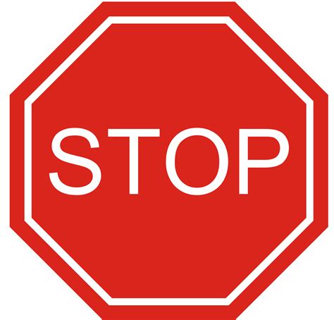 Clip Art Stop Sign At Sasnaggingblog Blog