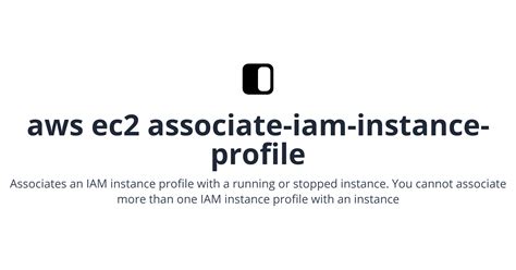 Aws Ec2 Associate Iam Instance Profile Fig